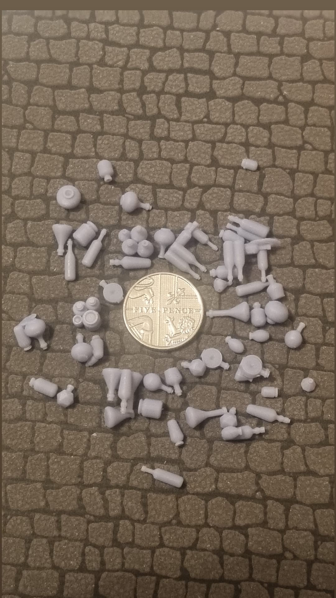 46pc Potion Bottles / DND Dungeons and Dragons Bottle Miniatures Basing ...