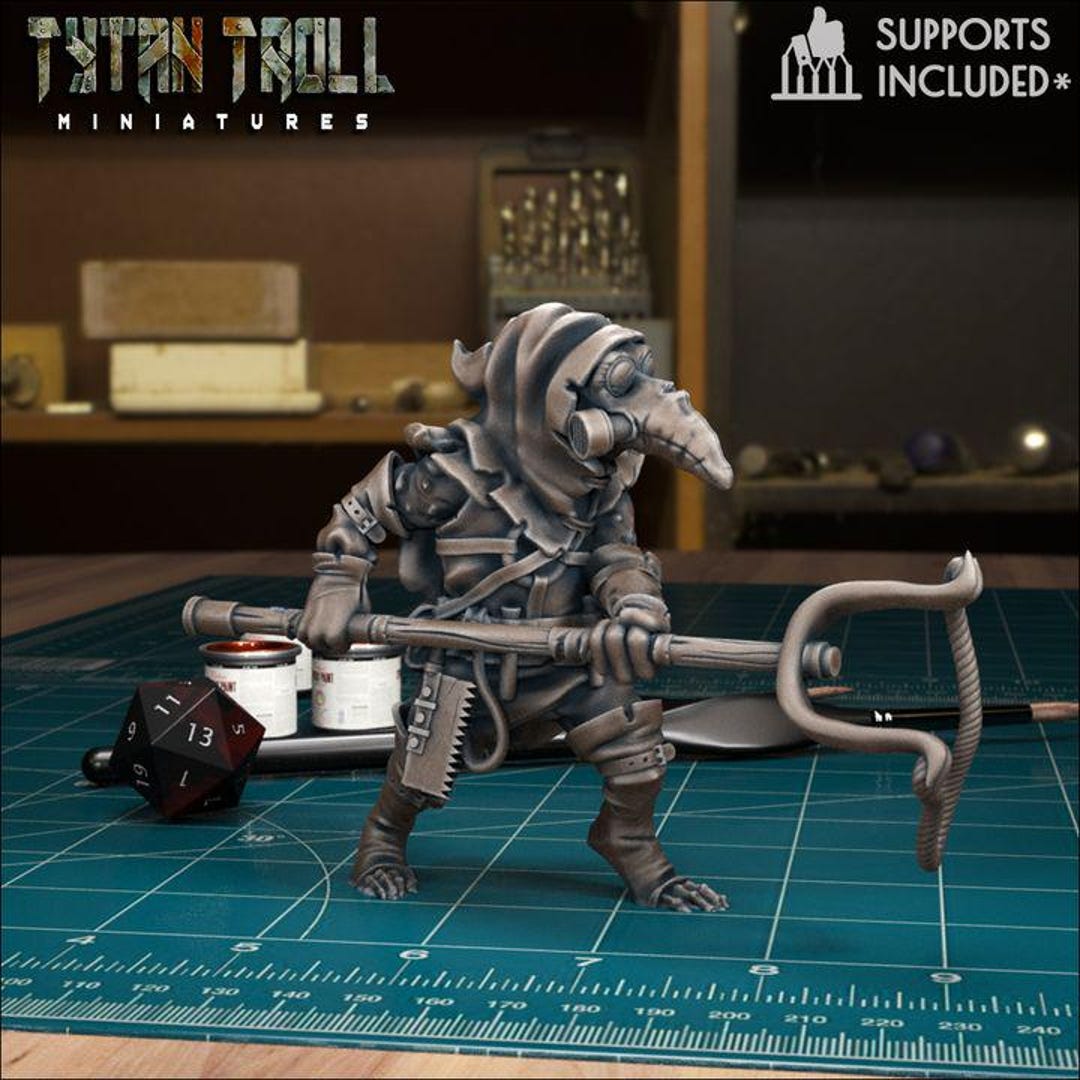 Plagued Doctor Rat Catcher | DND Dungeons and Dragons TTRPG | Sewer ...