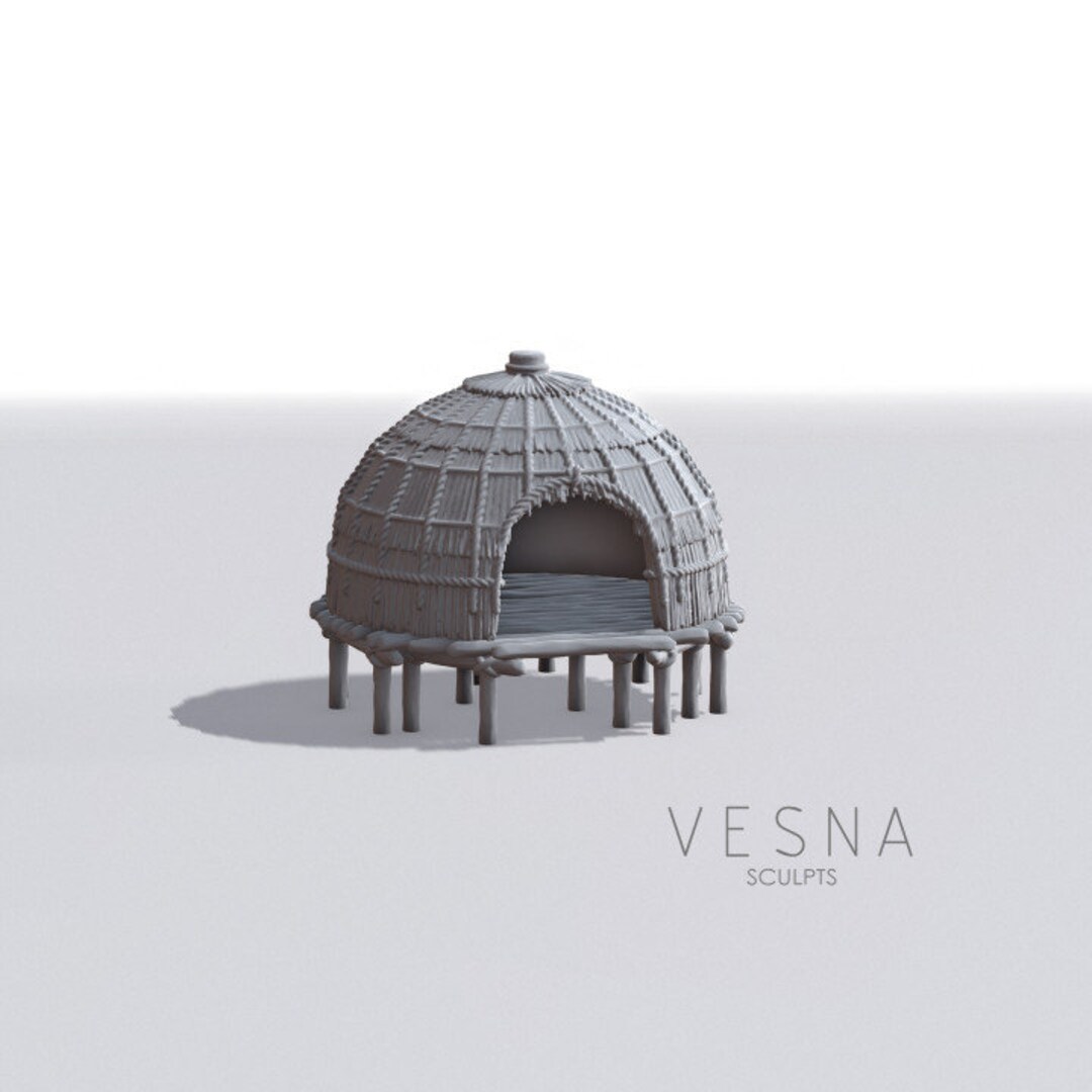 Zulu Hut/ DND Dungeons and Dragons House and Hut Miniature Basing Bits ...