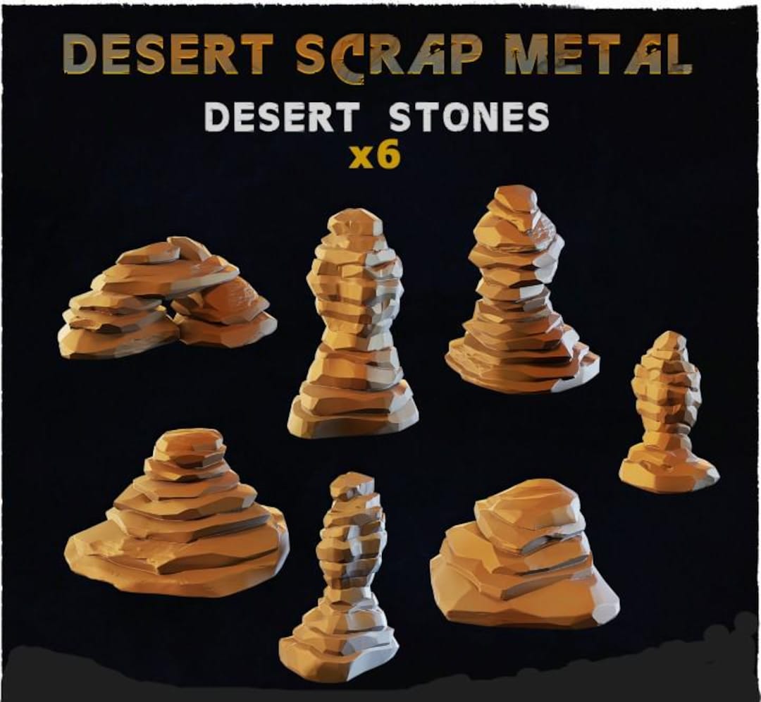 6 Stone Rock Piles | Dnd Dungeons and Dragons TTRPG 28/32 | Fields ...