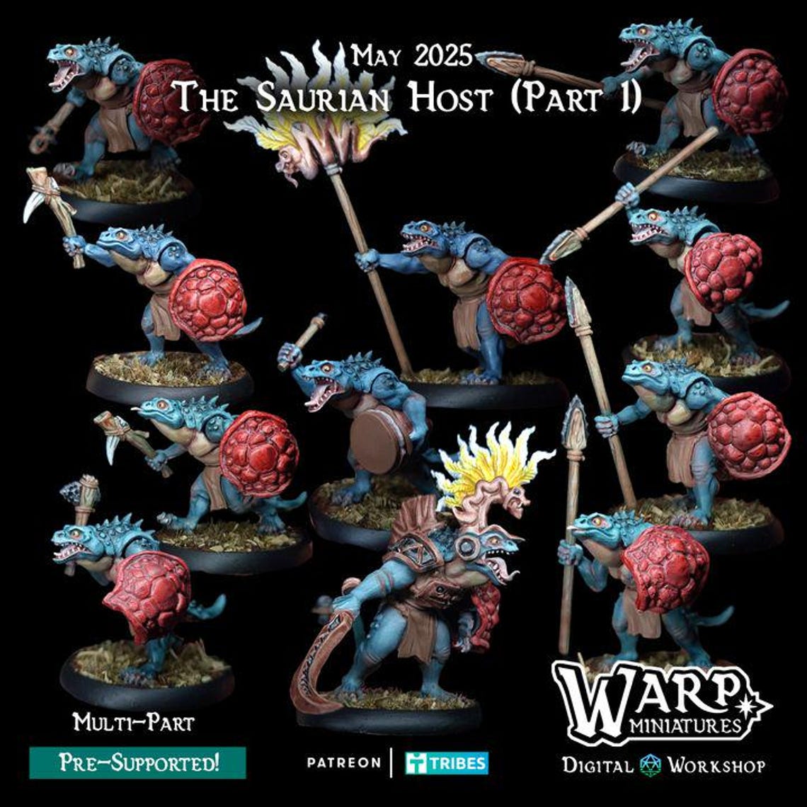 Saurian Host Set | DND Dungeons and Dragons TTRPG | Wargame Dinosaur ...
