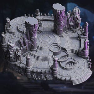 Drow Moon Shrine Terrain | Gargantuan | DND Dungeons and Dragons TTRPG ...