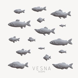 65pc Fish | Dnd Dungeons and Dragons 28mm/32mm RPG | Wargame Small ...