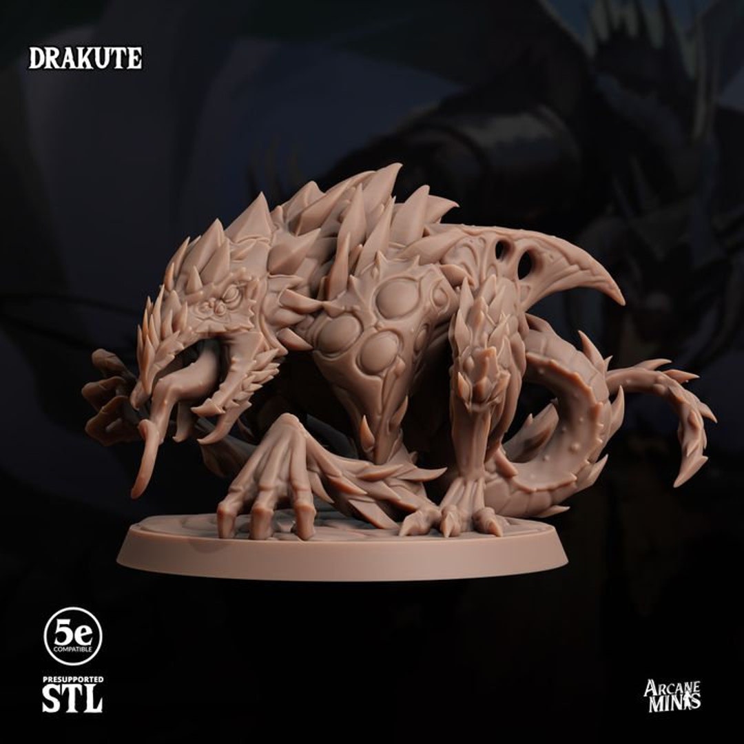 Drakute | Dnd Dungeons and Dragons Npcs Beast Minis Dragon Miniature ...