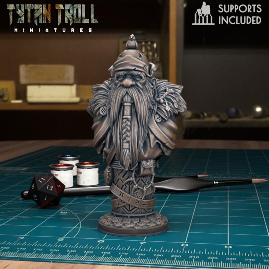 Dwarf Bishop Chess Piece | Standard Board Games | DND Dungeons and ...