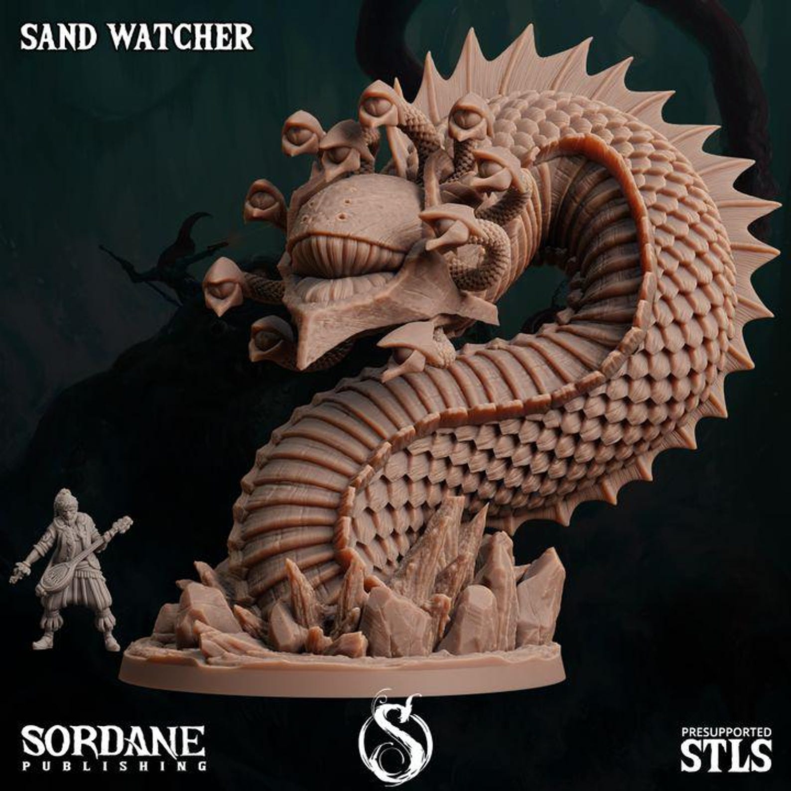 Sand Watcher | Dungeons and Dragons 28/32mm TTRPG DND | Reptiles ...
