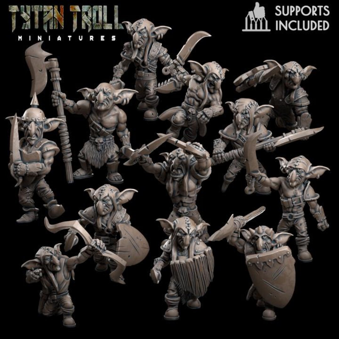 42 Goblins Bundle | DND Dungeons and Dragons RPG | Fantasy Goblin ...