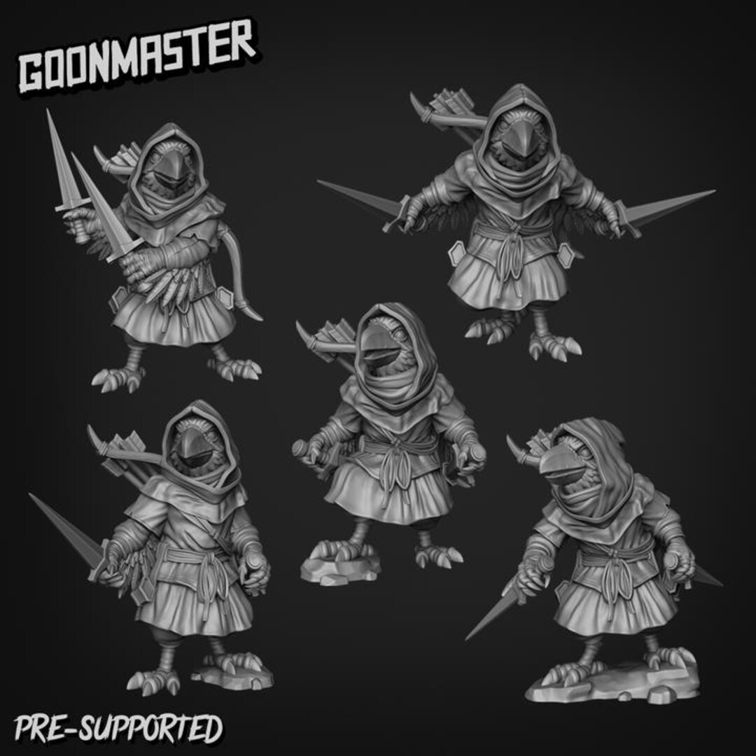 Bird Soldiers Set | DND Dungeons and Dragons TTRPG | Fantasy Wargaming ...
