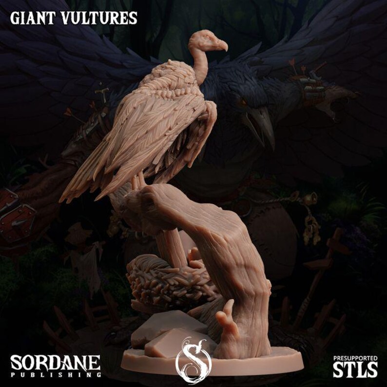 Giant Vulture | DND Dungeons and Dragons 28/32/38 TTRPG | Woodland ...