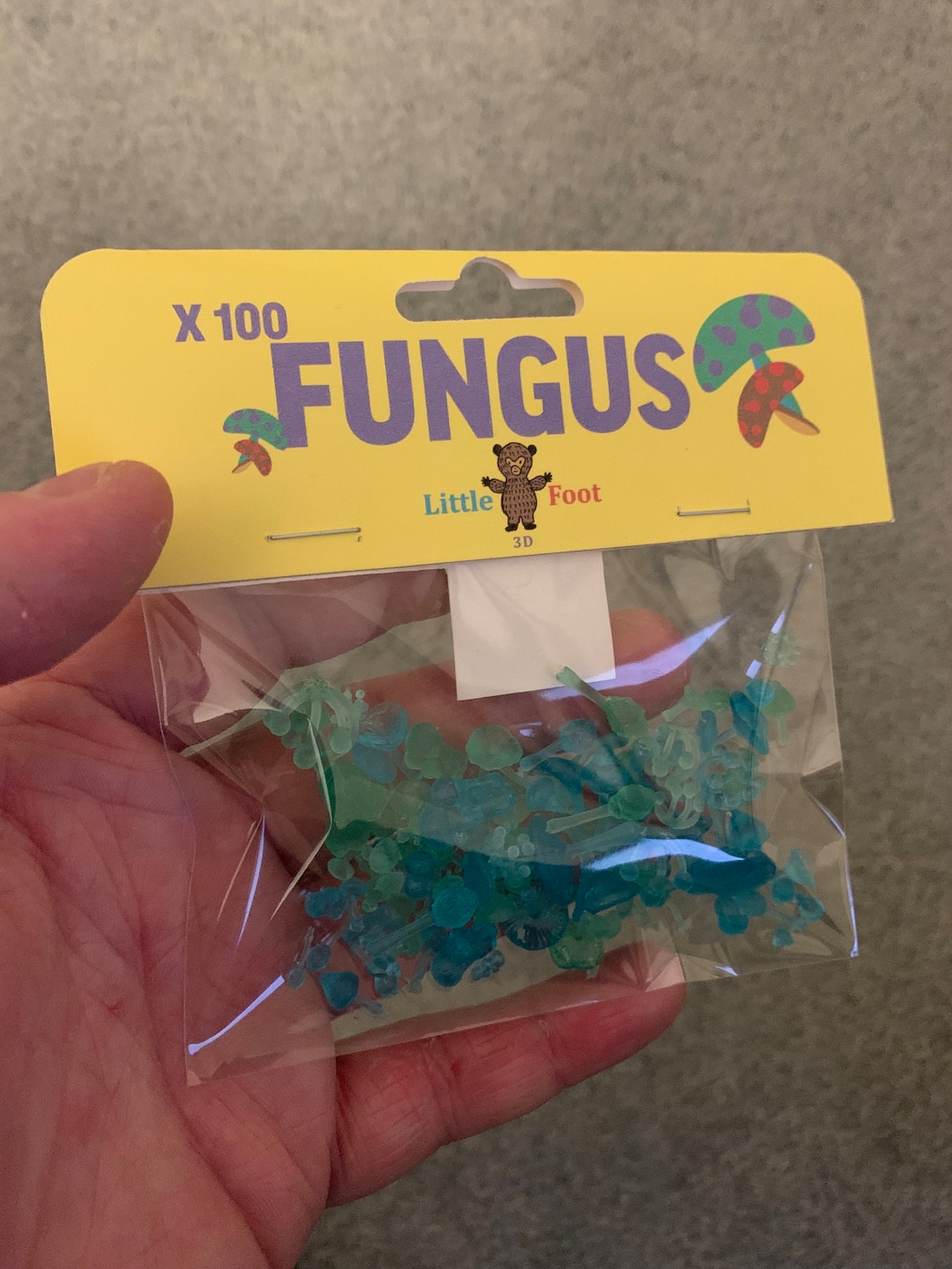 100/50 Fungus Mushroom Clear Resin Green/blue Fungus Dnd Miniatures ...