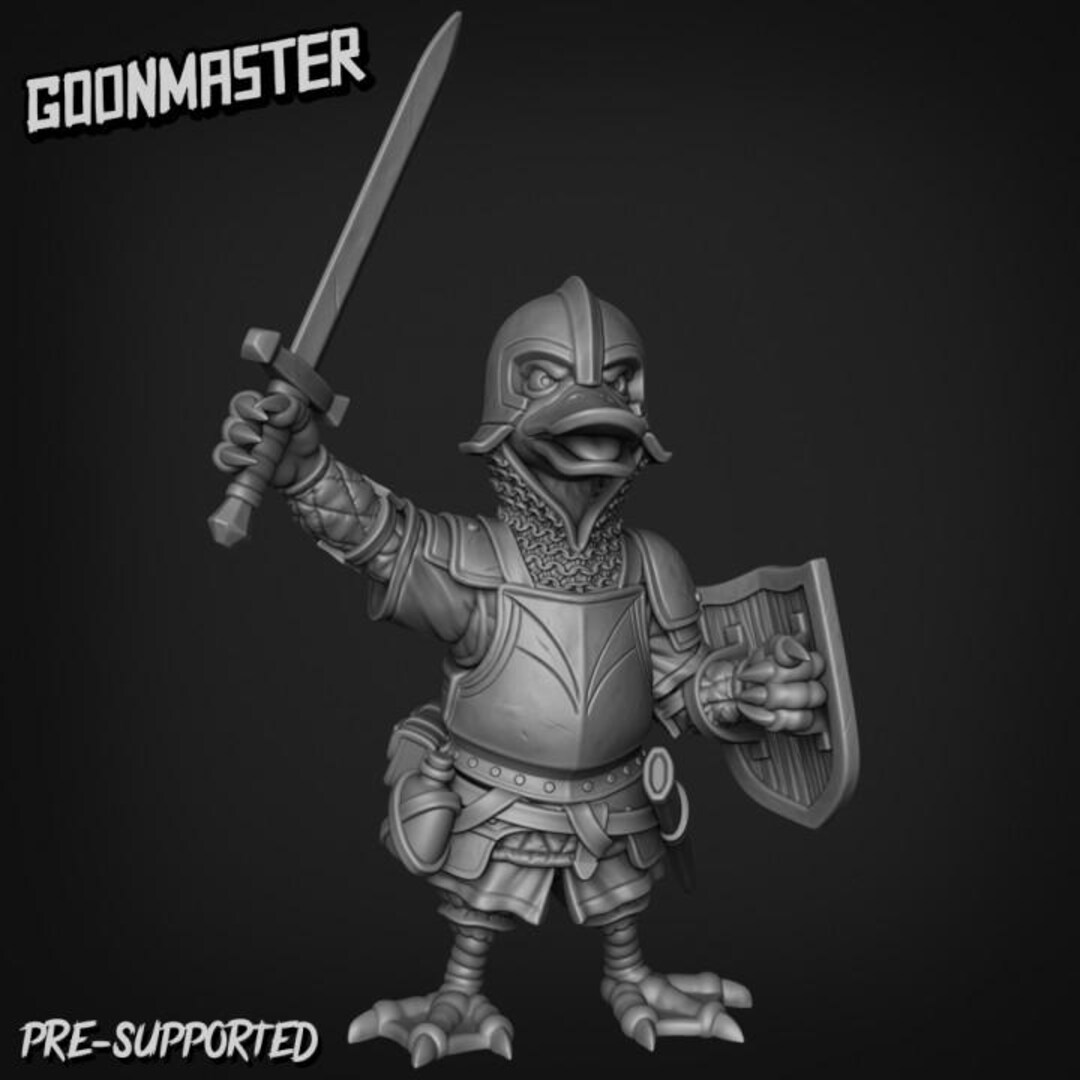 Duck Swordsman | Dnd Dungeons and Dragons TTRPG 28/32/38 | Wargaming ...