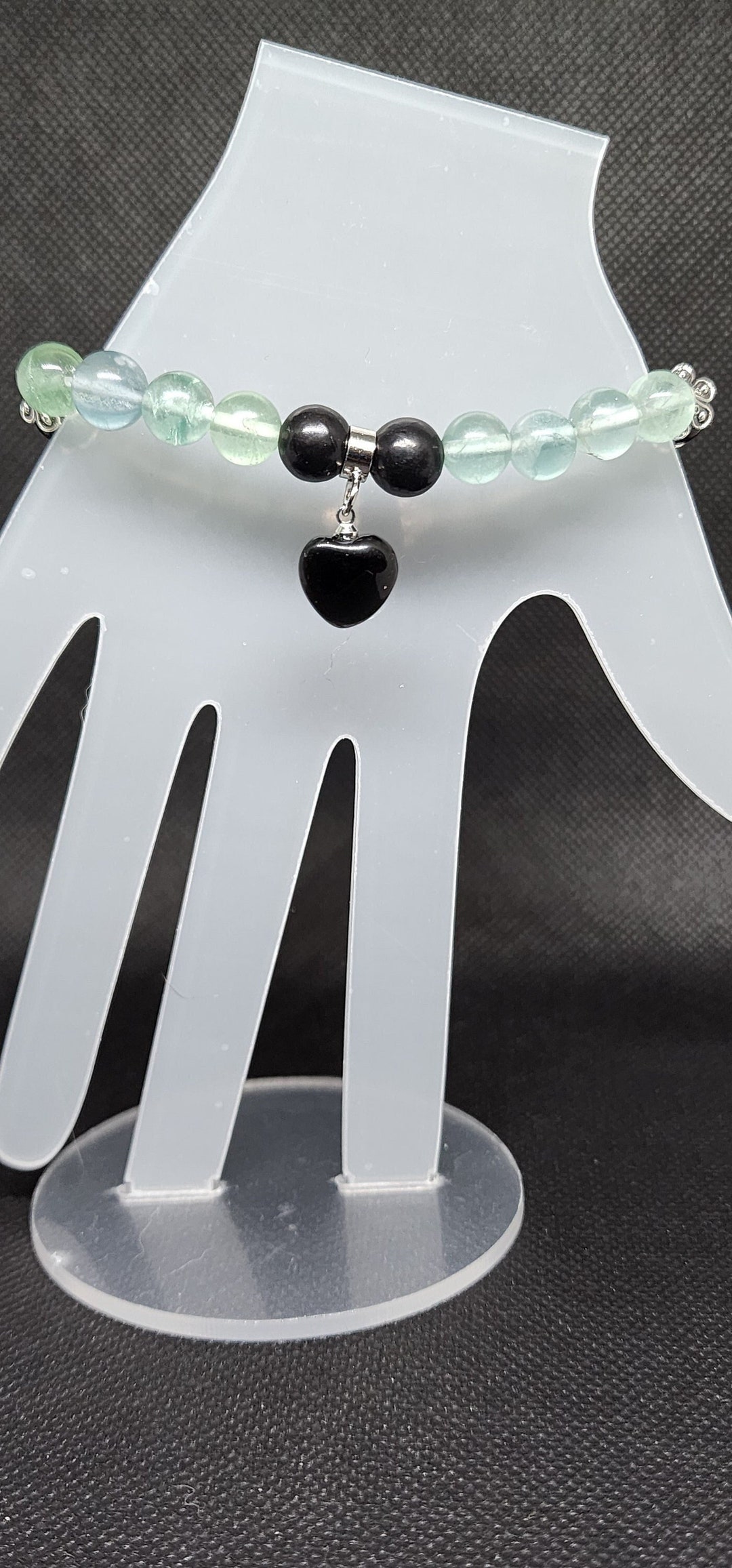 Heart of Stone Green Flourite, Shugnite, Onyx - Etsy