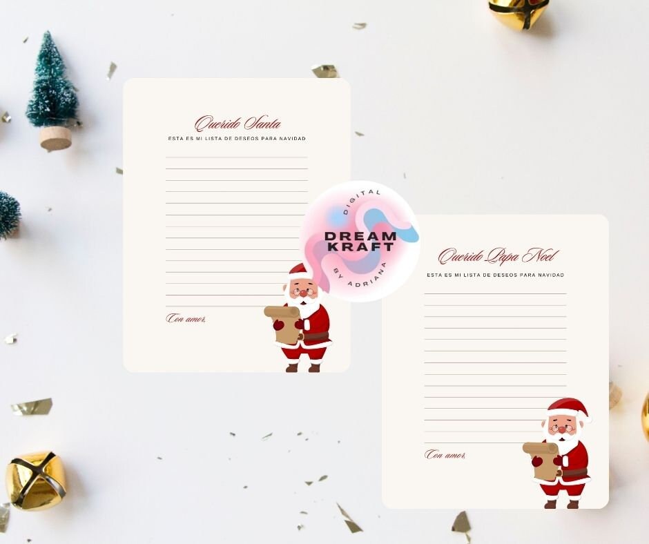 Carta Digital Para Papa Noel, Santa, Lista De Regalos a Papa Noel ...