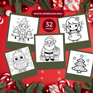 Christmas Coloring Pages / Book: Printable Christmas Games, Fun ...