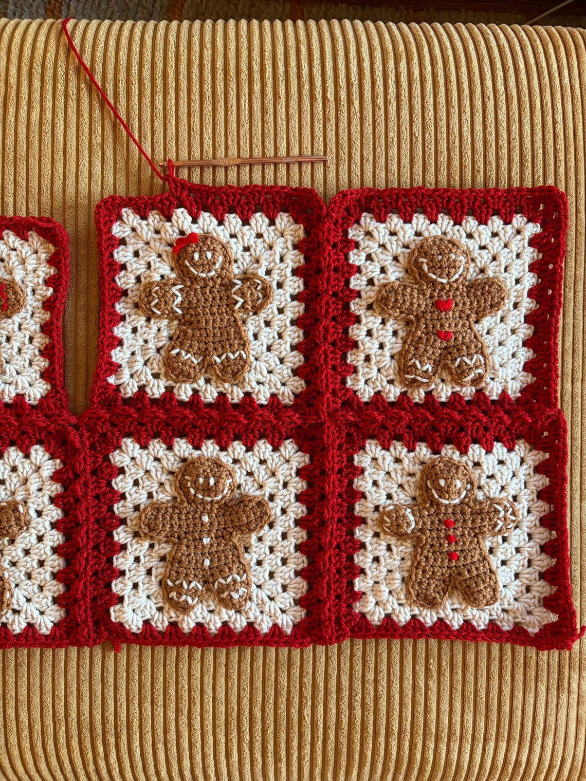 Gingerbread Cookie Crochet Blanket Pattern (PDF Download) - Etsy