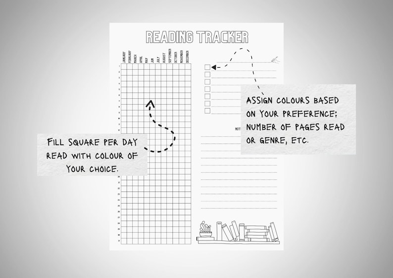 Printable Colouring Reading Tracker - Etsy UK