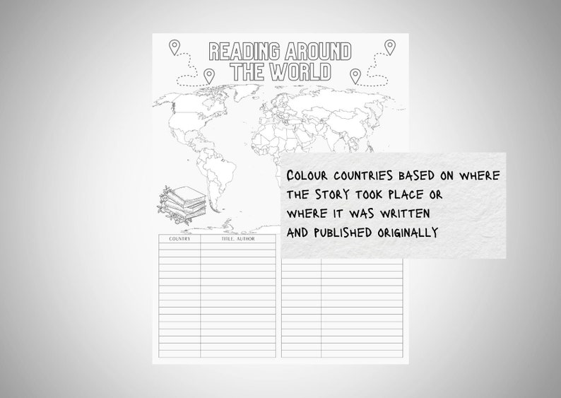 Printable Colouring Reading Tracker - Etsy