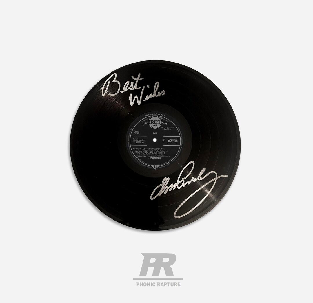 Elvis Presley Elvis Record Mystery Train Thats All Right Signed LP ...