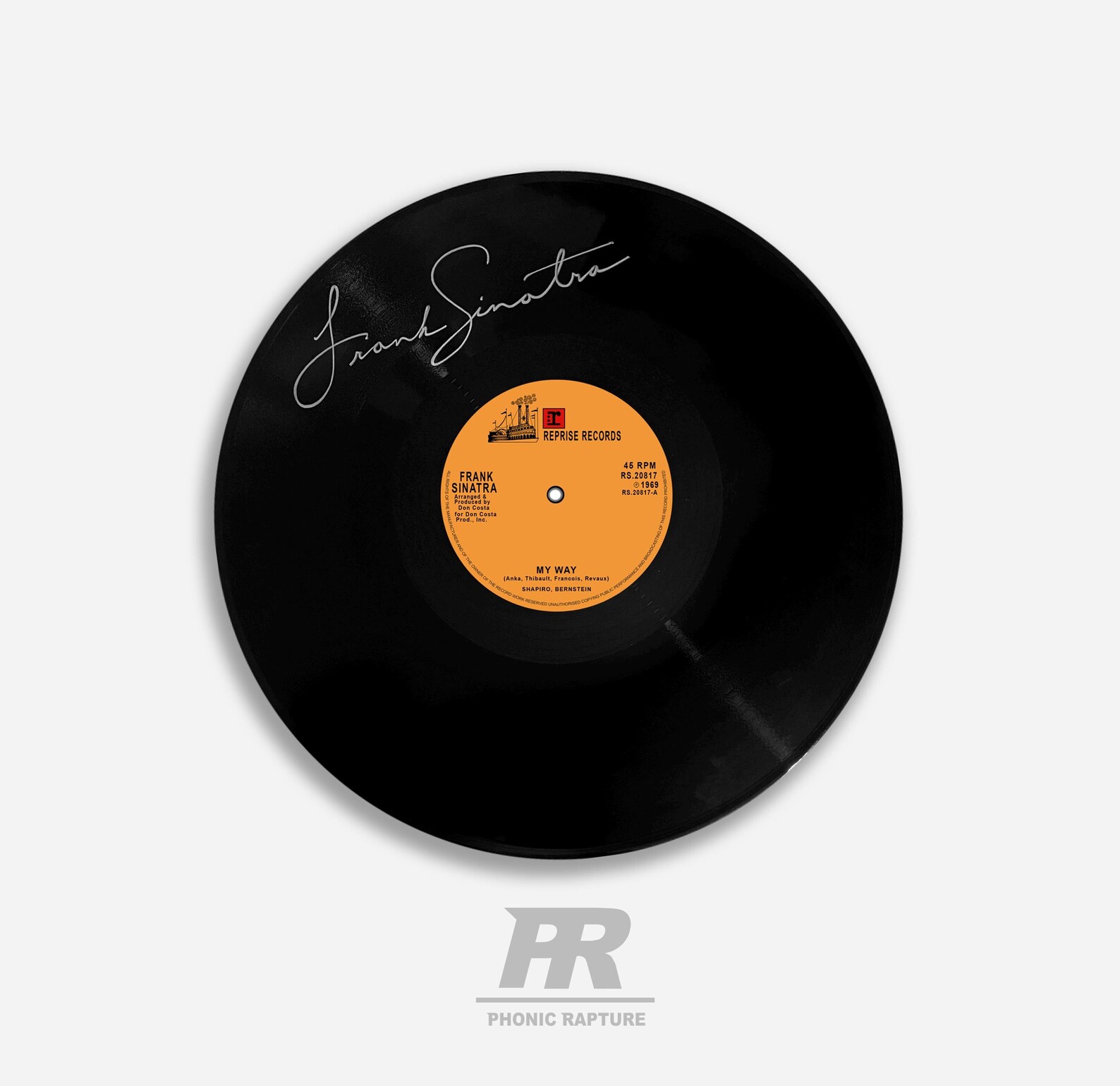 Frank Sinatra My Way Signed LP Record Signed Vinyl Record 12 ...