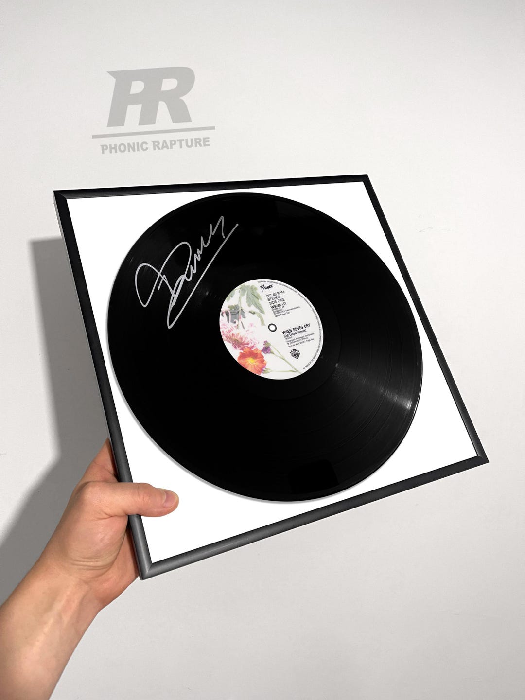 Framed Prince When Doves Cry Lp Record Signed Vinyl Record 12