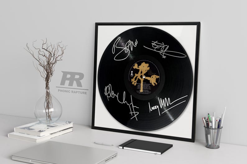 Framed U2 Joshua Tree Autographed LP Record Signed Vinyl Framed 12 ...