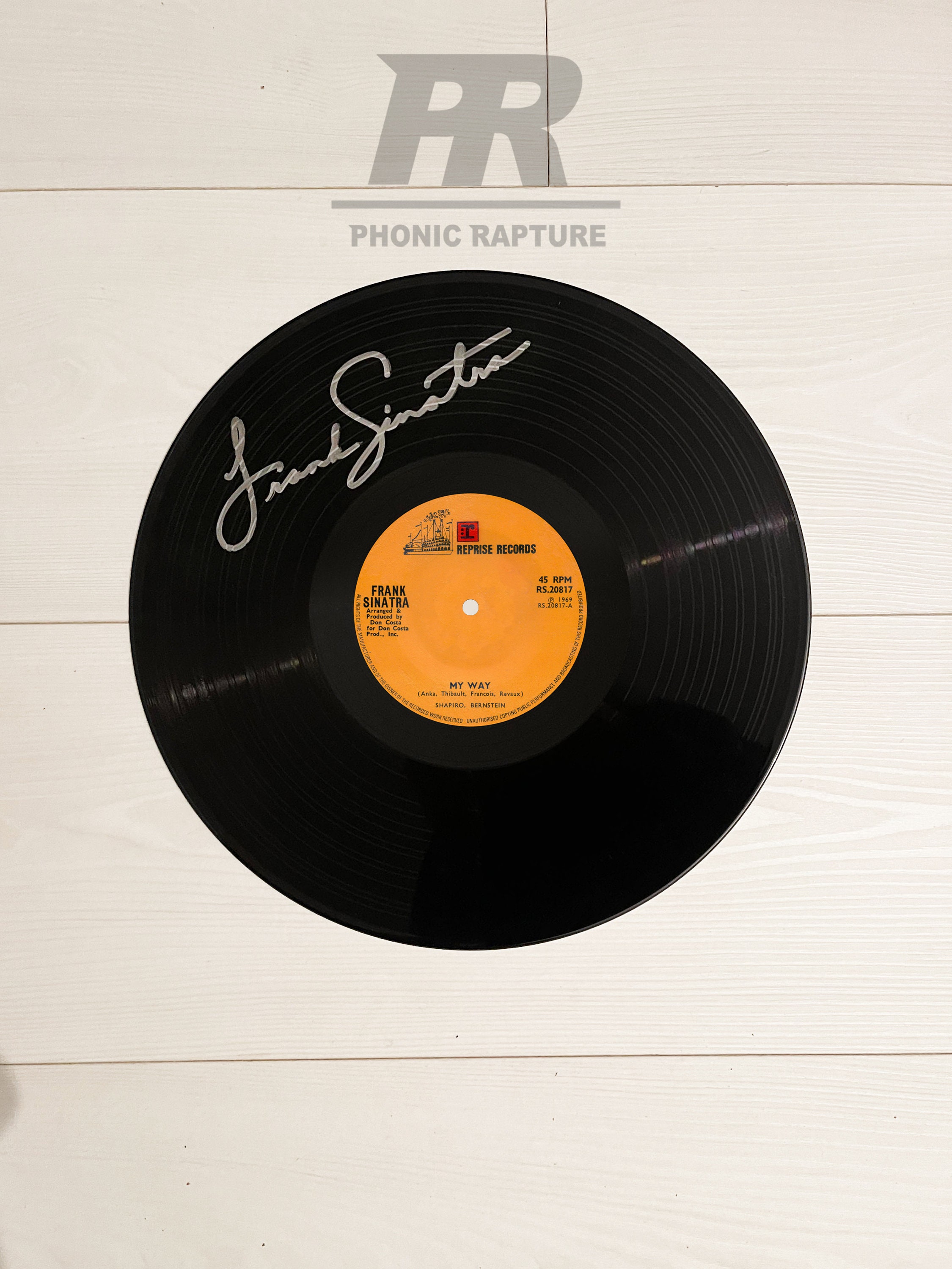 Frank Sinatra My Way Signed LP Record Signed Vinyl Record 12 ...