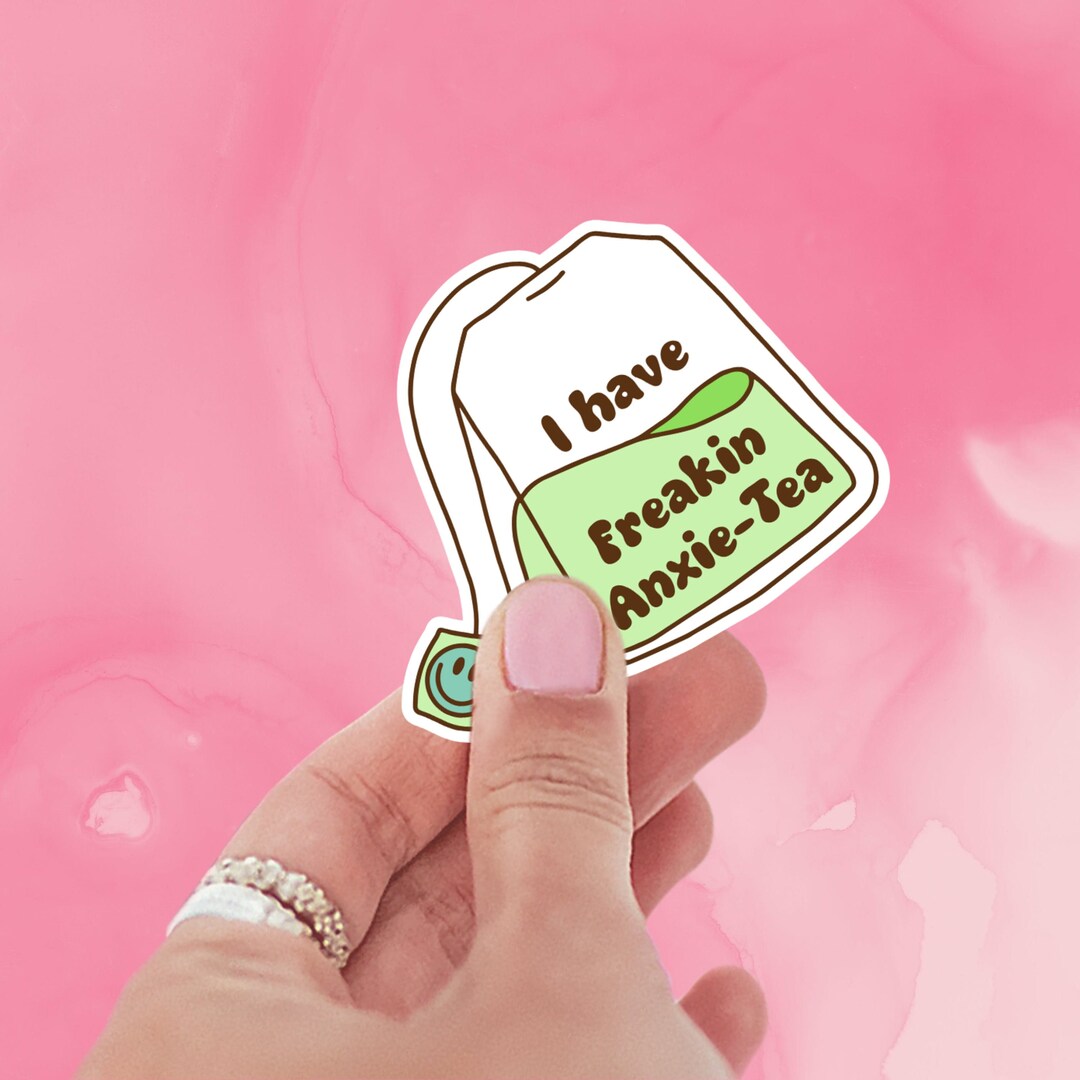 Funny Mental Health Awareness Anxietea Handmade Vinyl Matte Die-cut ...