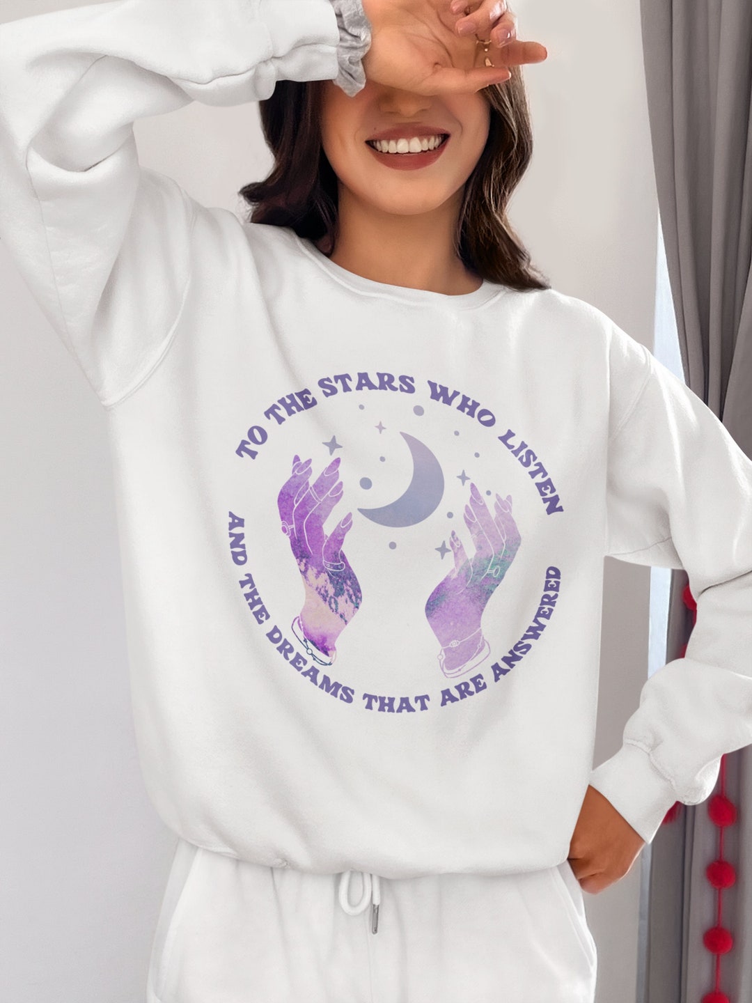 Original Design Acotar-inspired Starry Night Crewneck Sweatshirt Unisex ...