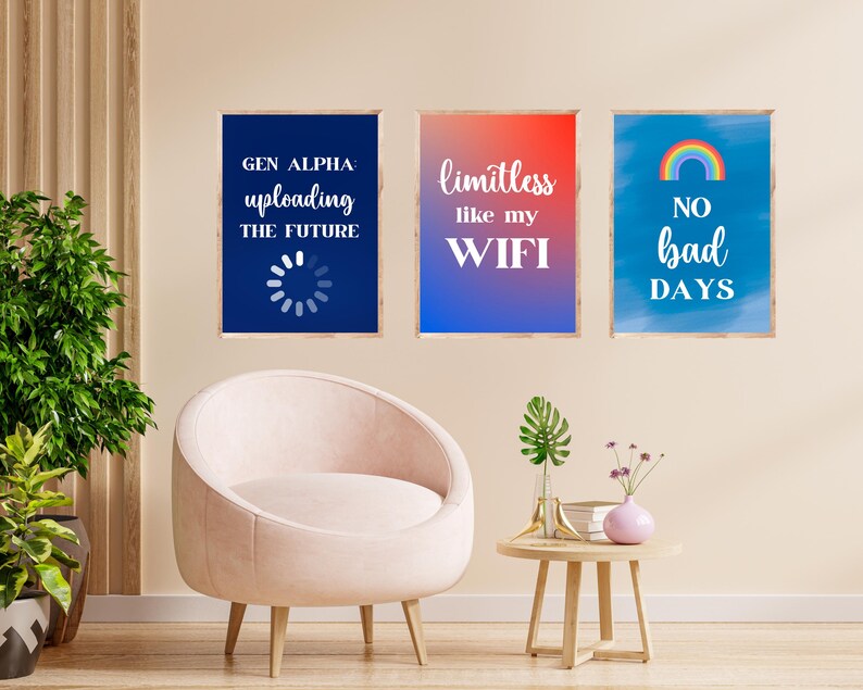 Gen Alpha Slang Poster | Vibrant Wall Art | Cool Slang Phrase Prints ...