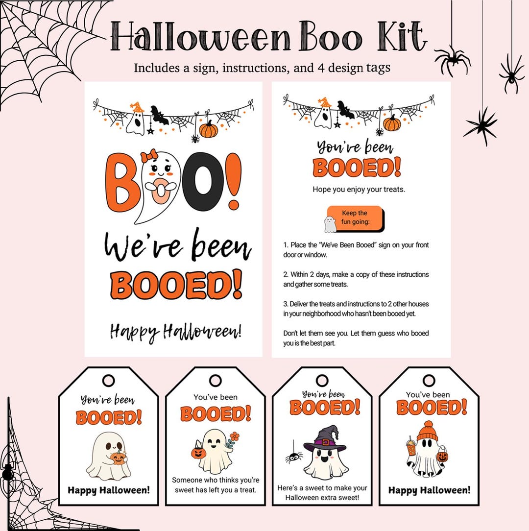 You've Been Booed Printable Halloween Kit | Boo Basket | Halloween ...
