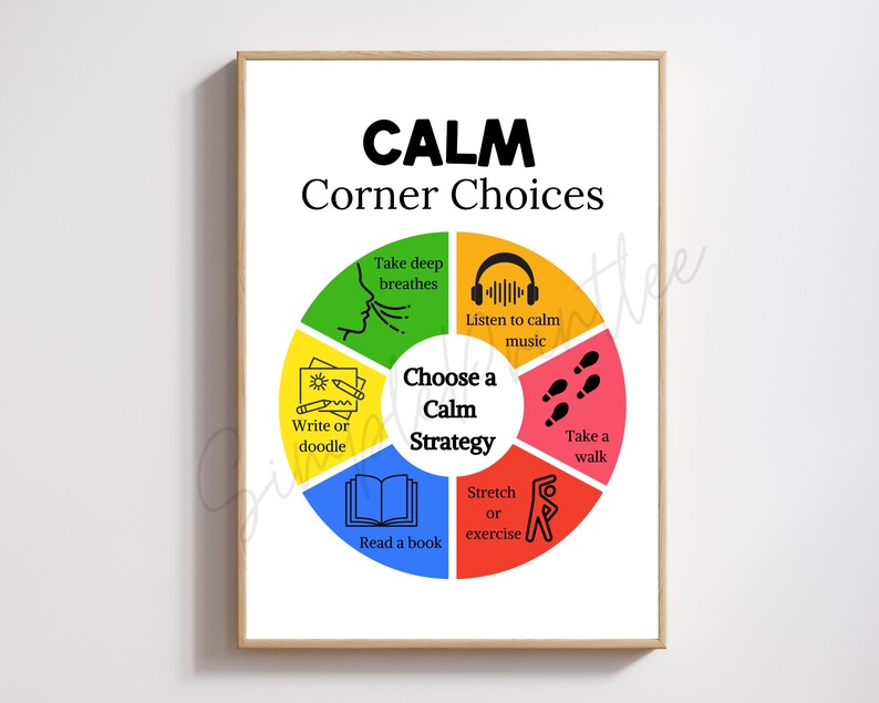 Kids Calm Down Strategies Poster: Sensory Corner Decor (PDF) - Etsy