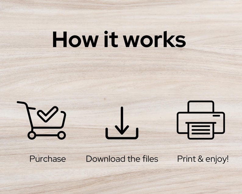 Minimalist 2025 Full Year Wall Calendar Poster: Large Printable Digital ...