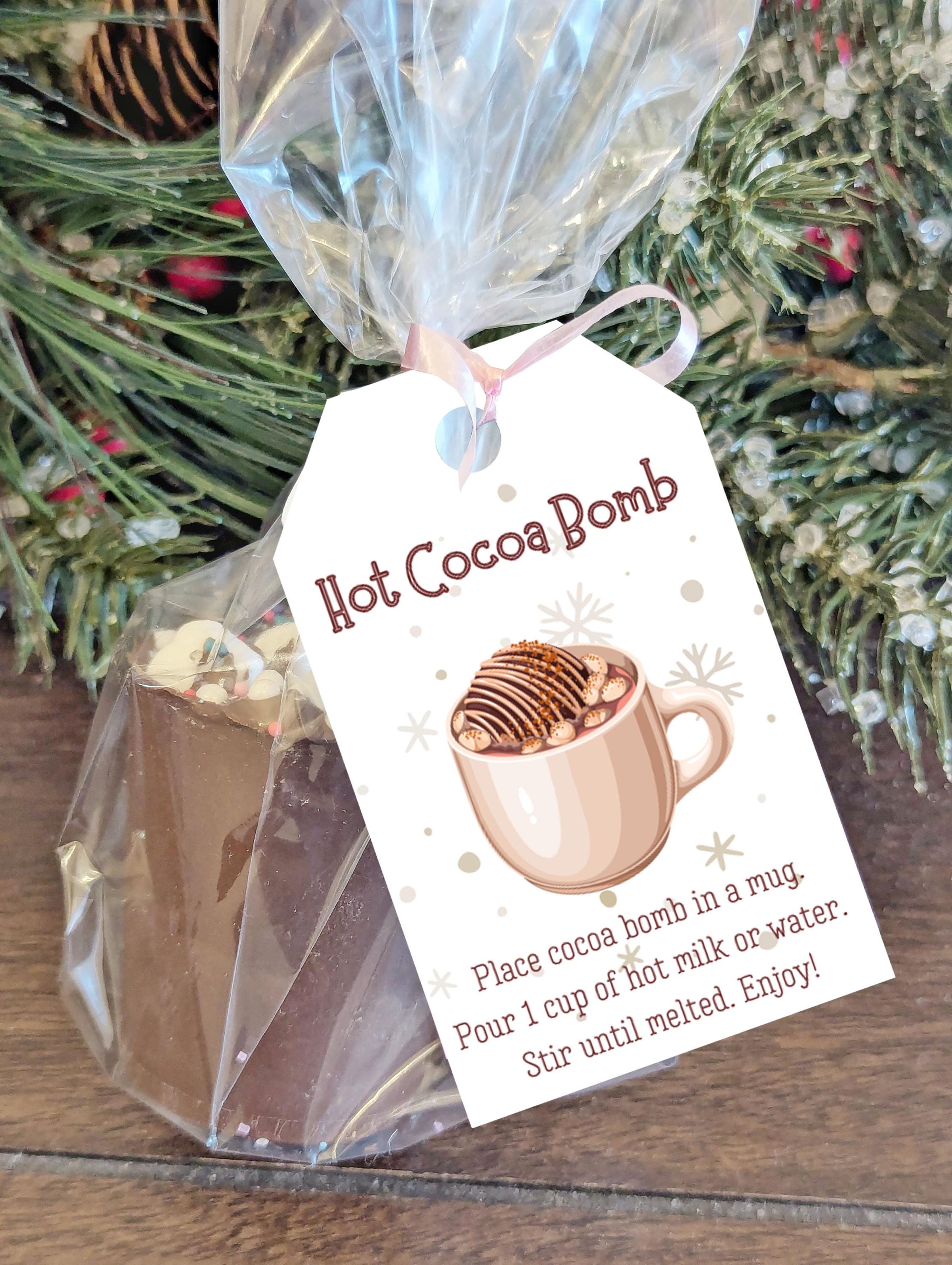 Printable Hot Cocoa Bomb Tags for Party Favors or Gifts | Tag Labels ...