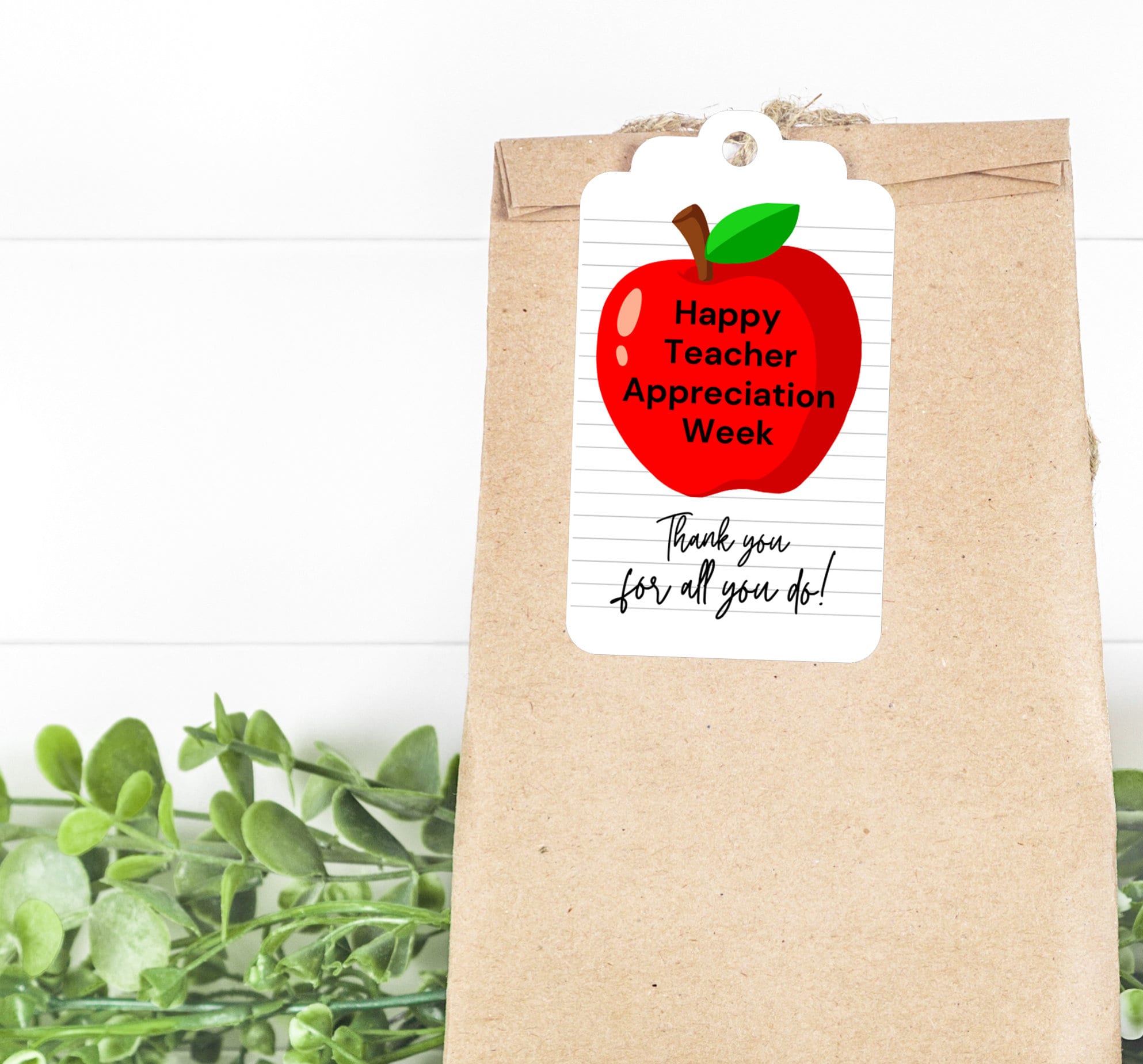 Teacher Appreciation Printable Tags | Teacher Appreciation Week Tag ...