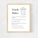 Employee Break Room Trash Rules Sign | Workplace Cleanliness Poster ...