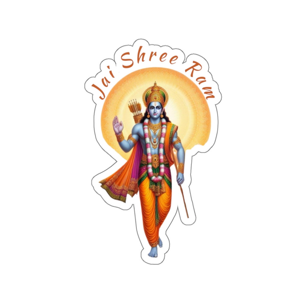 Jai Shree Ram Stickers, Ayodhya, Sri Ram, Ramayan, Motivation, Devine ...