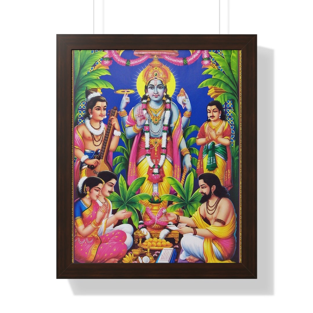 Sathyanarayana Swami Photo Frames, Sathyanarayana Homa, House Warming ...