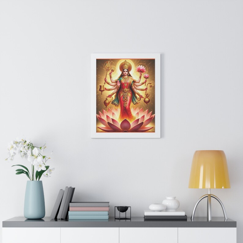 Goddess Maha Lakshmi Photo Frame, Laxmi God, Mahalakshmi, Framed Photo ...