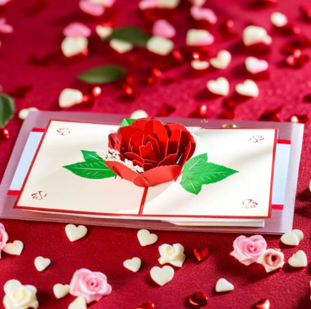 Handmade 3D Pop-up Valentines Day Cards - Etsy