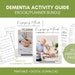 Dementia Activity Guide: Ebook & Planner Bundle (digital Download) - Etsy