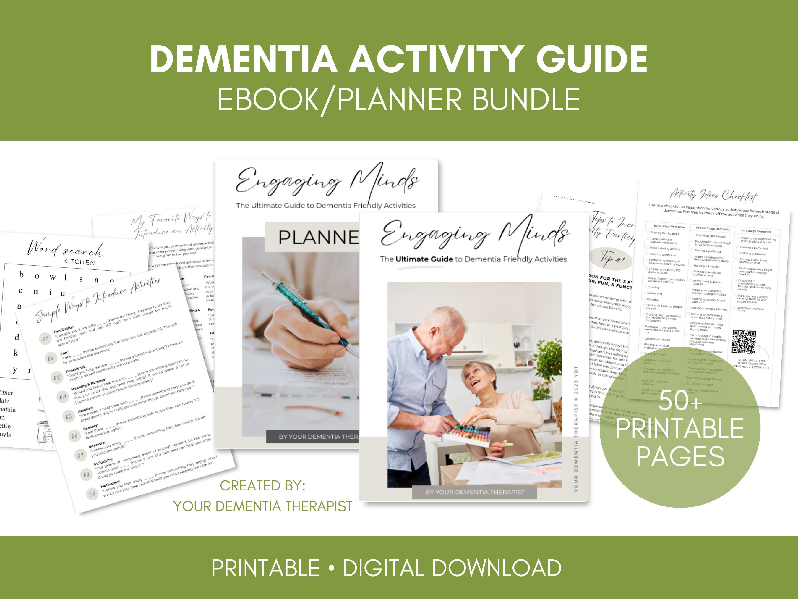 Dementia Friendly Activity Bundle Dementia Alzheimer's Memory Games ...