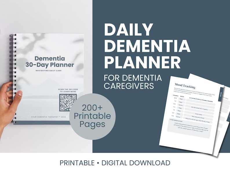 Dementia Daily Planner – Printable Caregiver Tool for Dementia and ...