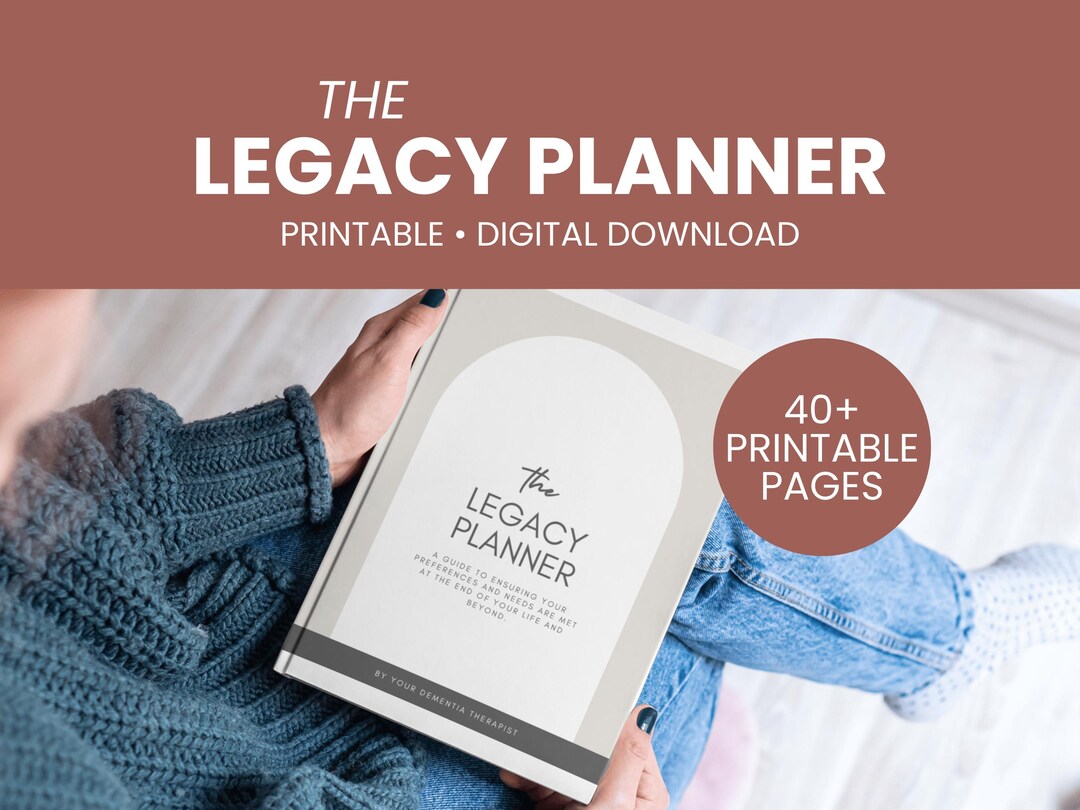 Legacy Planner Binder: End of Life Guide, Estate Planning (printable ...