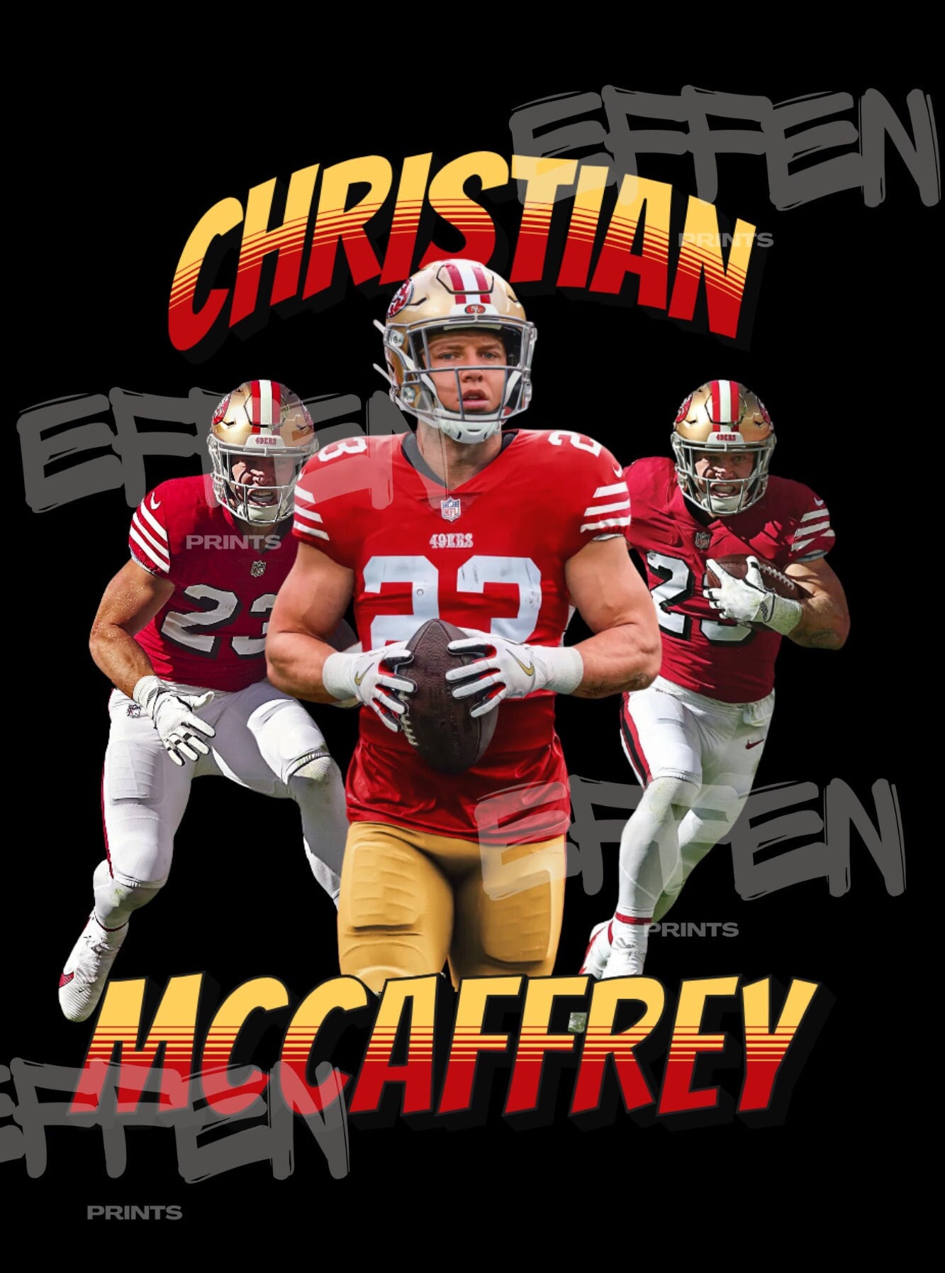 Christian Mccaffrey PNG - Etsy