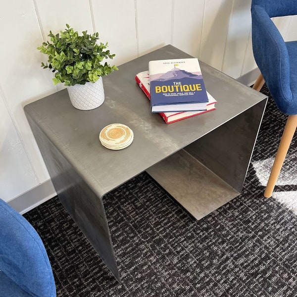 Industrial End Table - Etsy
