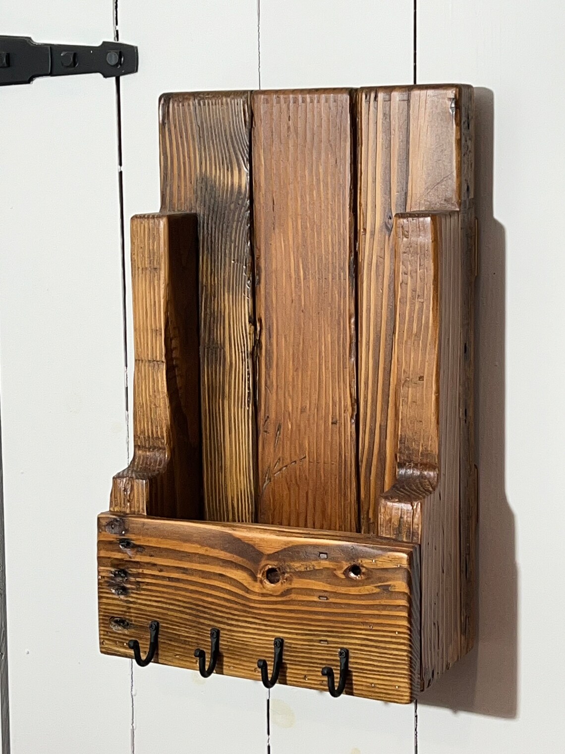 Rustic Mail and Keys Organizer - Etsy