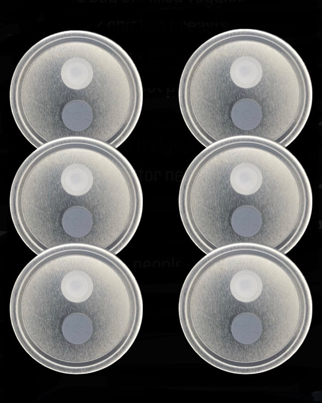 6x Wide Mouth Lids for Grain/brf Jar With Self Healing Injection Port ...