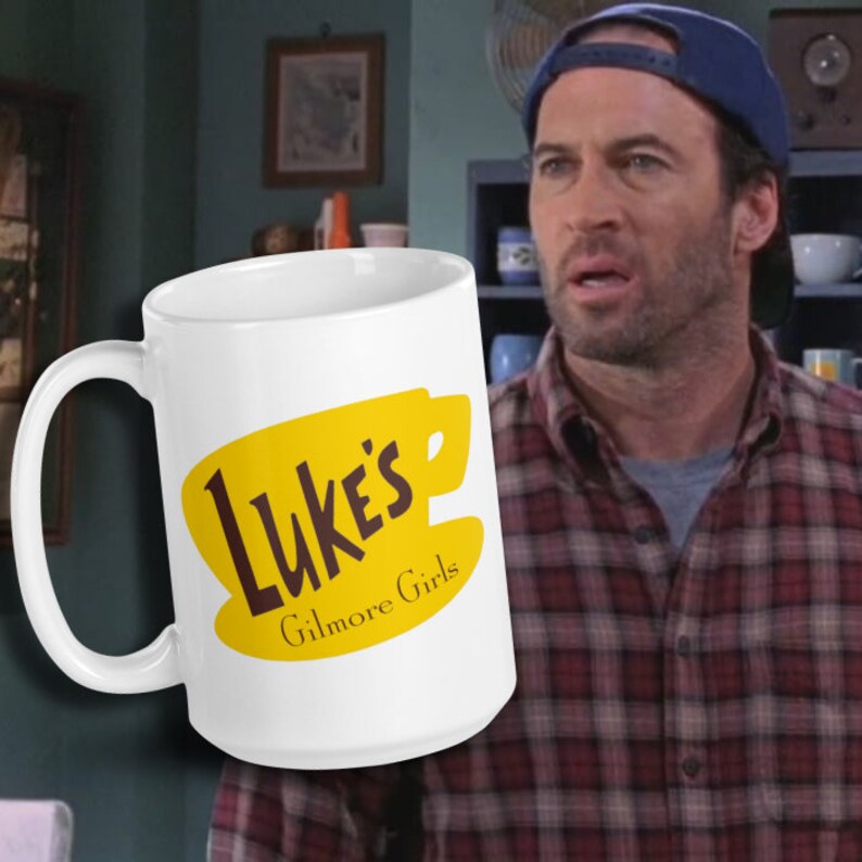 Gilmore Girls Merch - Lukes Diner Inspired Coffee Cup - White Glossy ...