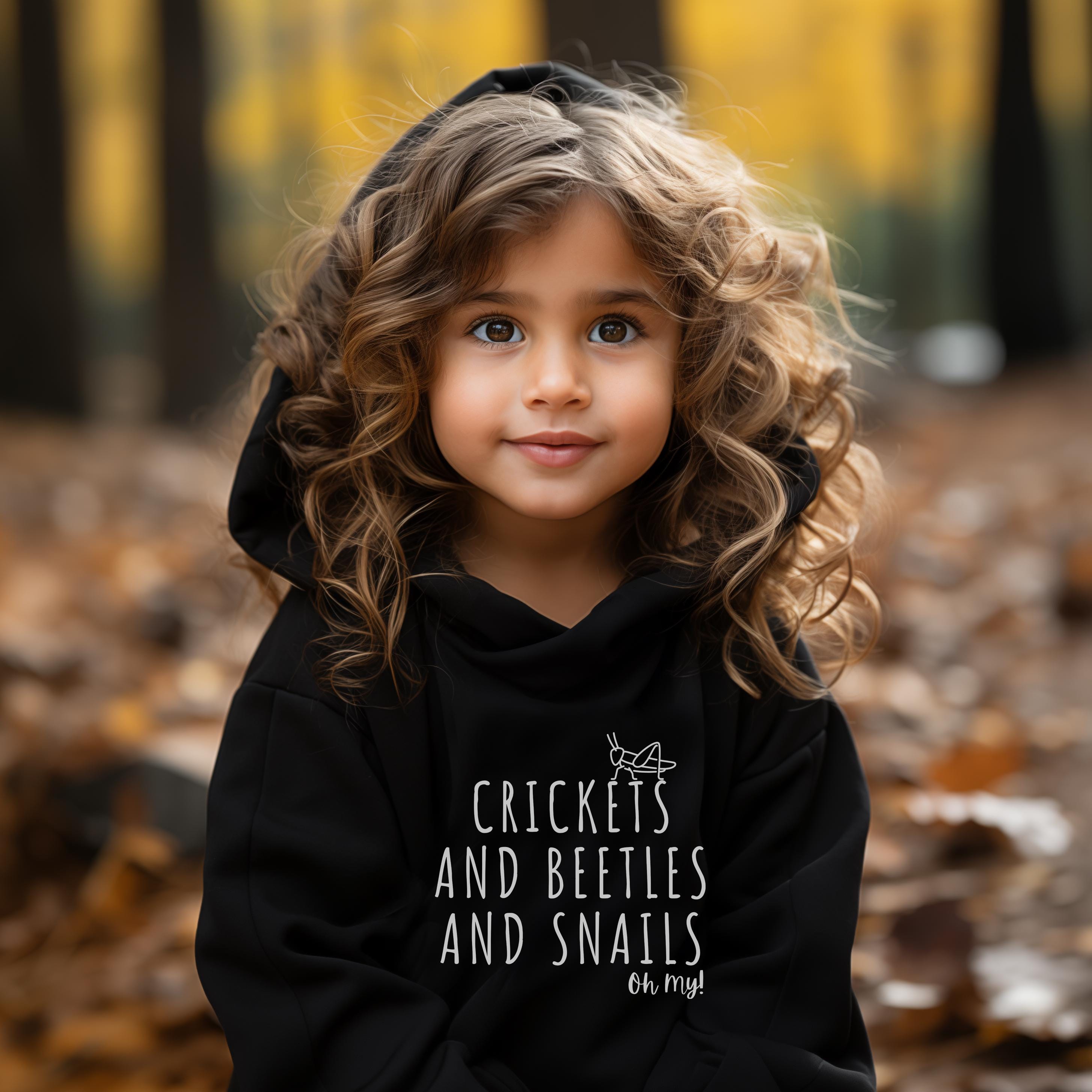 Cricket Beetles Snails Hoodie, Toddler Hooded Sweatshirt, Bug Shirt ...