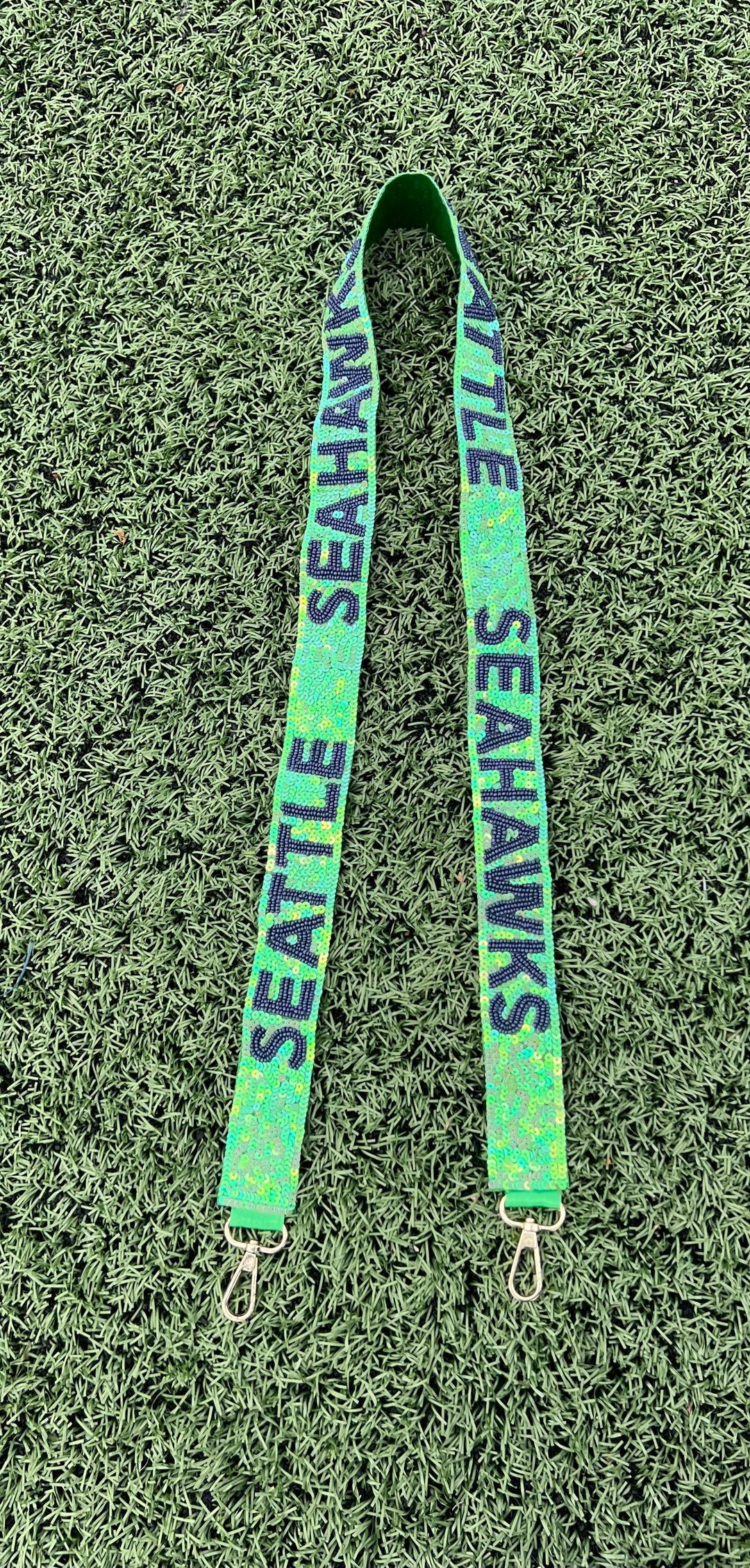 Super Bowl Champs Seattle Seahawks Sequin Purse Strap- Game Day ...